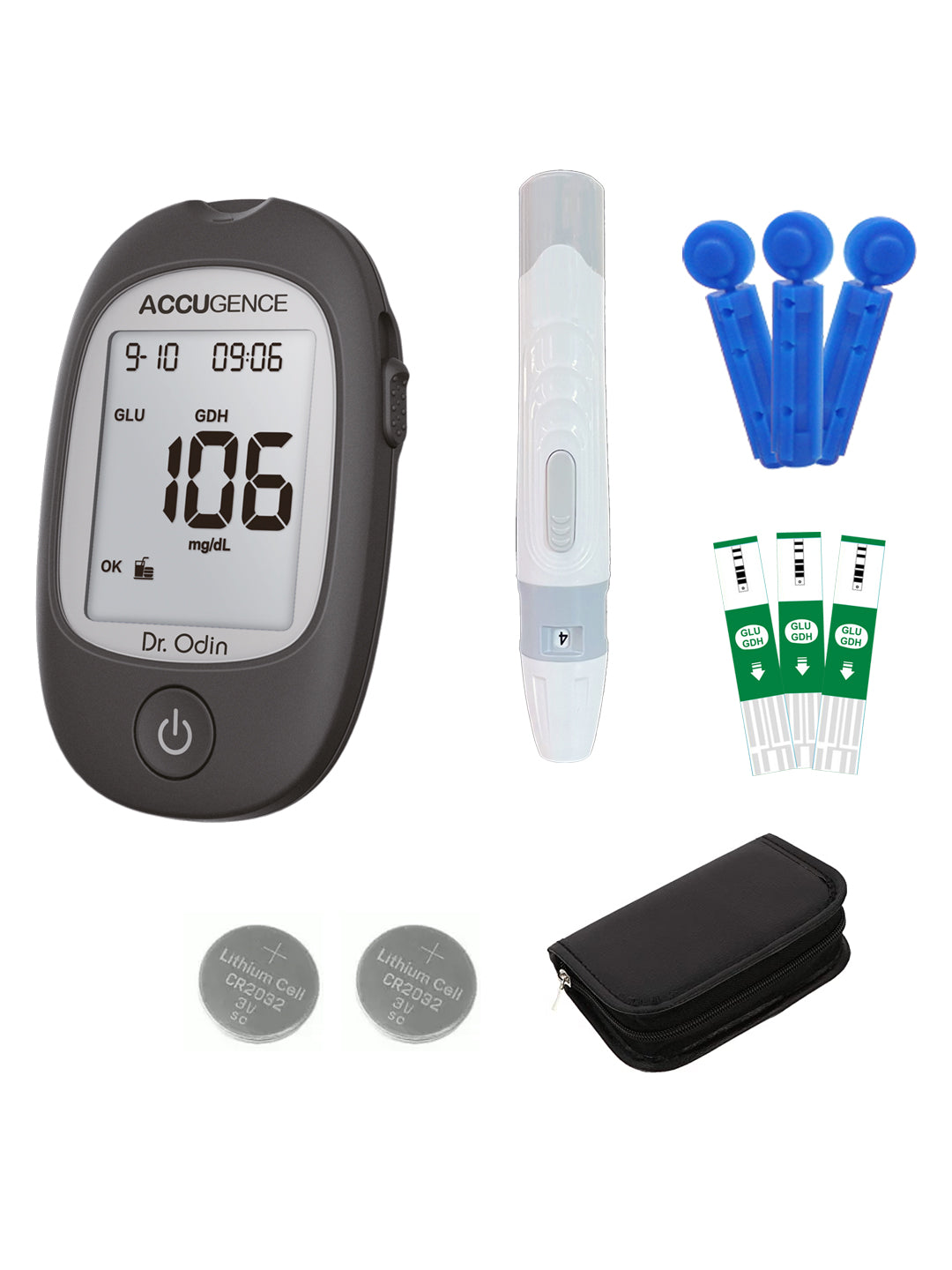 Accugence Black Kit: Precision Blood Glucose Monitoring – Dr. Odin