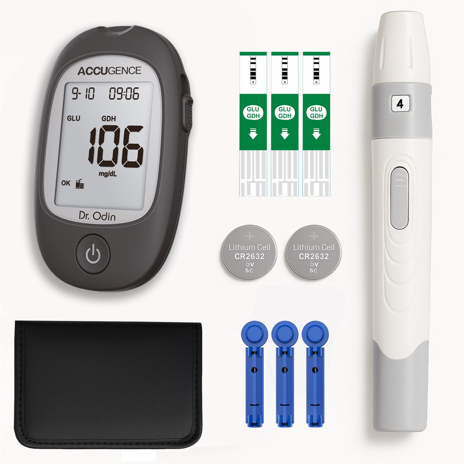 Accugence Black Kit: Precision Blood Glucose Monitoring – Dr. Odin