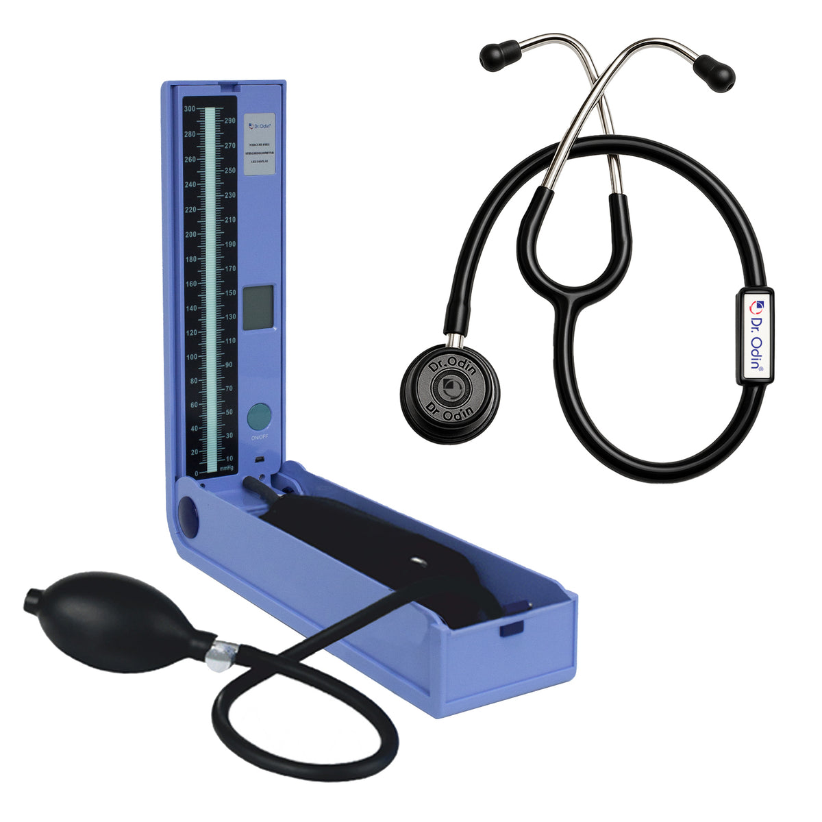 Accurate LED Sphygmomanometer with Stethoscope - Blood Pressure Monitor ...