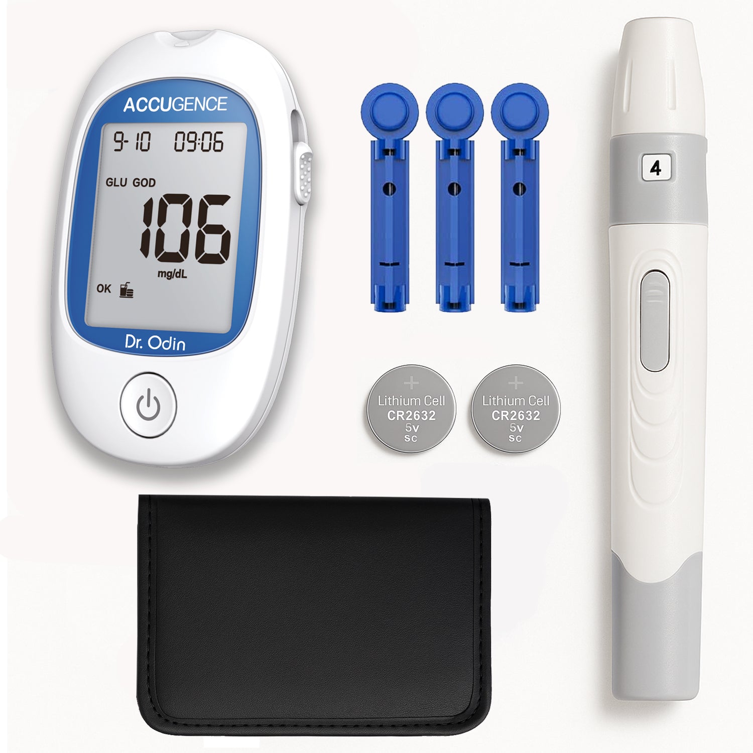 Accugence White Meter Only: Precision Blood Glucose Monitoring – Dr. Odin