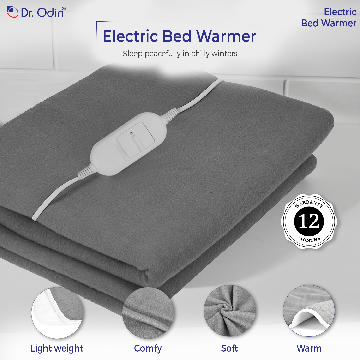 Electric Single Bed Warmer - Grey | Cozy & Efficient Heating Solution ...