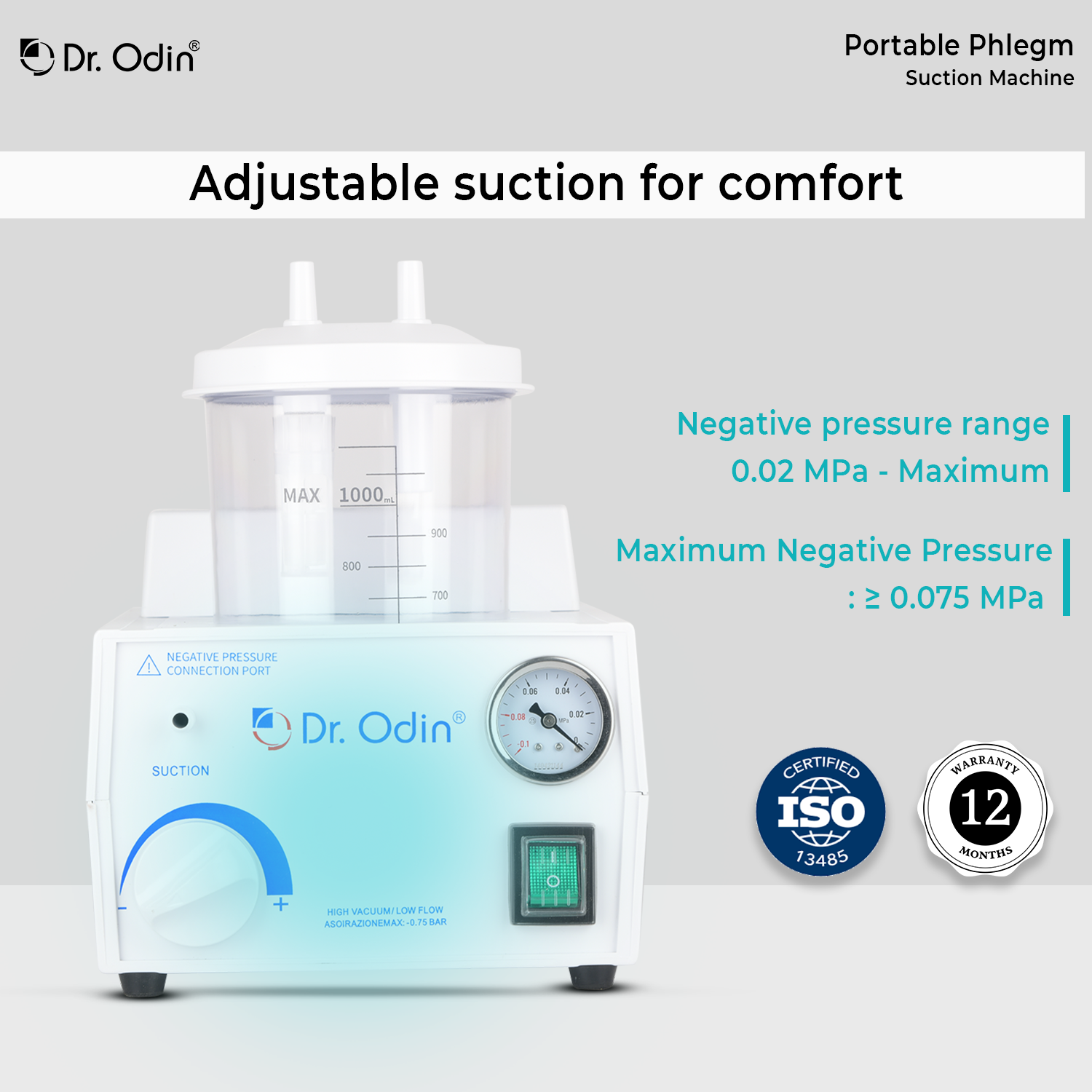 Portable Suction Unit H003B - Efficient Medical Suction – Dr. Odin